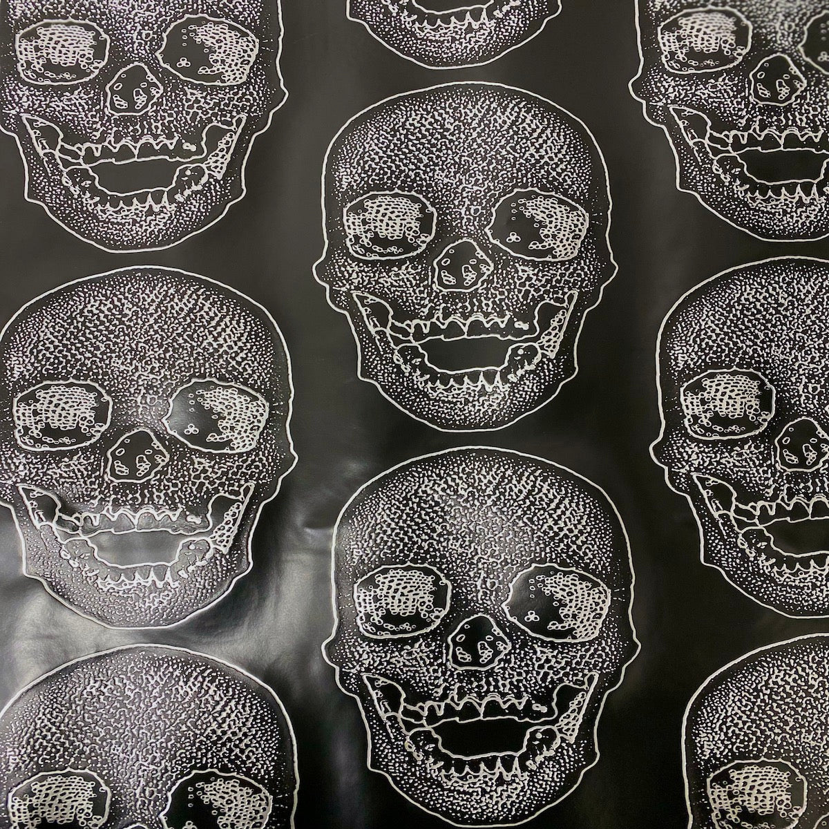 Skeleton Skull Vinyl Fabric – Prismatic Fiber Arts
