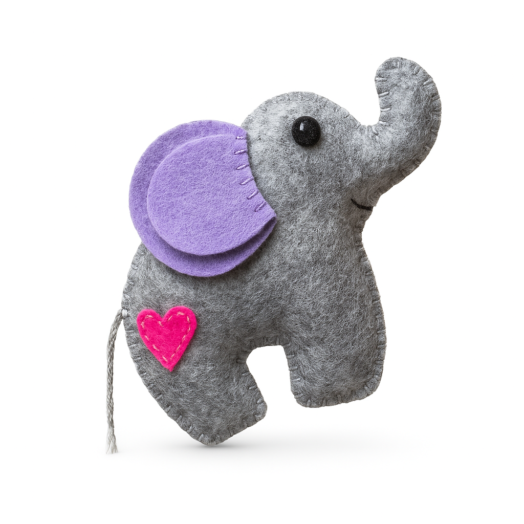 DIY Felt Elephant Craft Kit – Easy Sewing Project for Kids | FabricLA ...