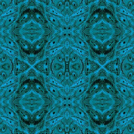 Mandalay Dark Teal Affinity Cotton 44"/45" Fabric Per Yard – Prismatic Fiber Arts