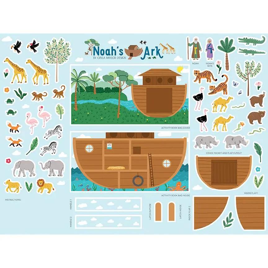 Two by Two Noah's Ark Quiet Book Felt Panel – Prismatic Fiber Arts